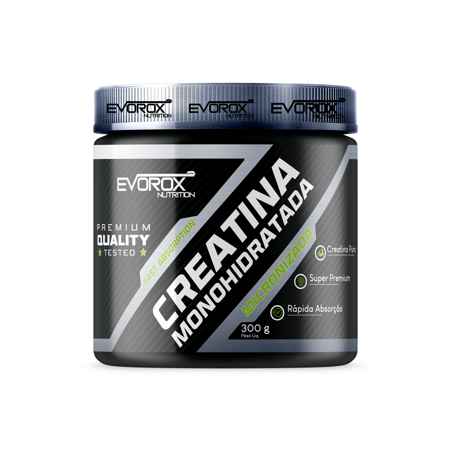 Creatina Monohidratada Micronizada 300g Evorox Evorox Nutrition